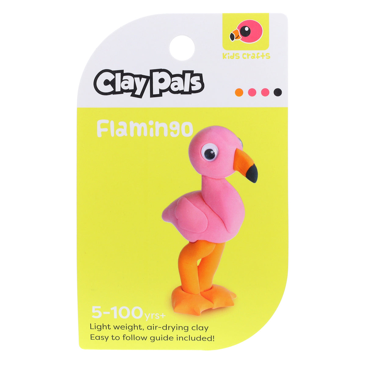 Clay Pals - Air-Drying Modelling Polymer Clay Pink Flamingo Character ...