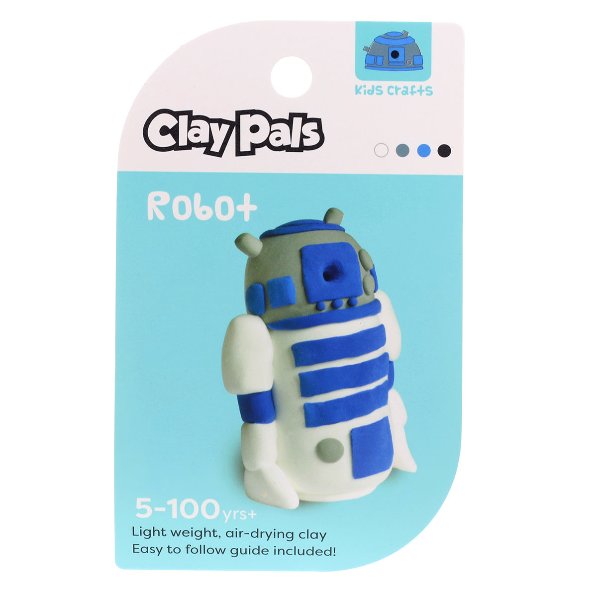 Clay Pals - Air-Drying Modelling Polymer Clay Blue, Grey And White ...