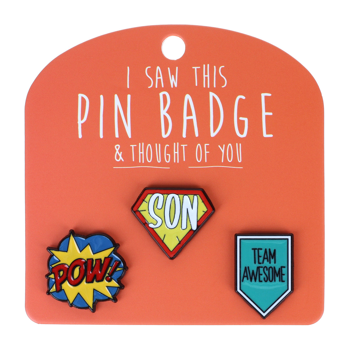 Set Of 3 'Super Son' Pin Badges – Stands Out Ltd
