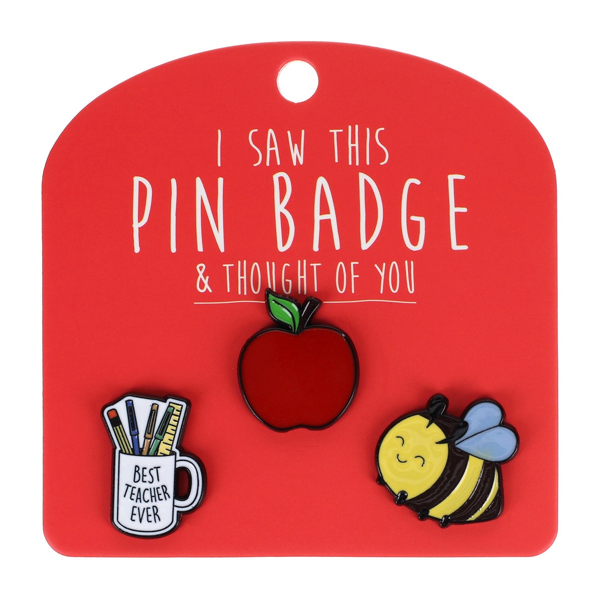 Set Of 3 'Best Teacher' Pin Badges – Stands Out Ltd